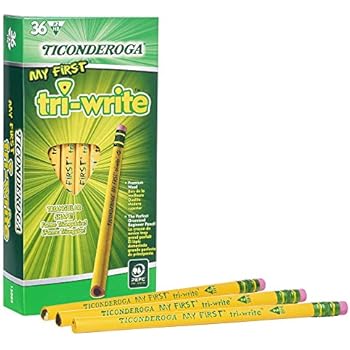 Amazon.com : Jumbo Pencils (24), Chubby Kindergarten Pencils for ...