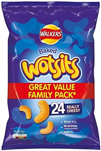 Walkers Snack Foods Wotsits Really Cheesy Snacks, Multipack, 16.5 g ...