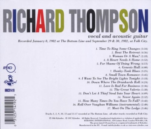Richard Thompson Album: «Small Town Romance»