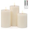 Amazon.com: ANGELLOONG Flickering Flameless Candles with Remote, Real Wax Battery Operated ...