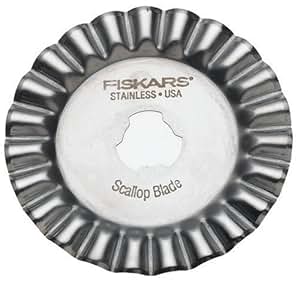 Amazon.com: Fiskars 93568097 45mm Rotary Scallop Blade: Arts, Crafts ...