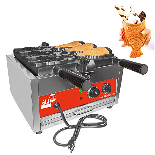 ALDKitchen Taiyaki Waffle Iron | Fish-Shaped Waffle Maker | Stainless ...