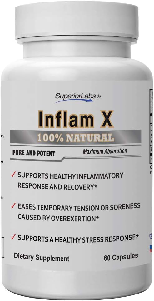 Superior Labs Inflam X - Joint Support - 100% NonGMO Safe from ...