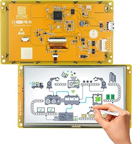 Scbrhmi 7 Inch Smart Hmi Tft Lcd Display Module With Complimentary Gui Software Uart Port