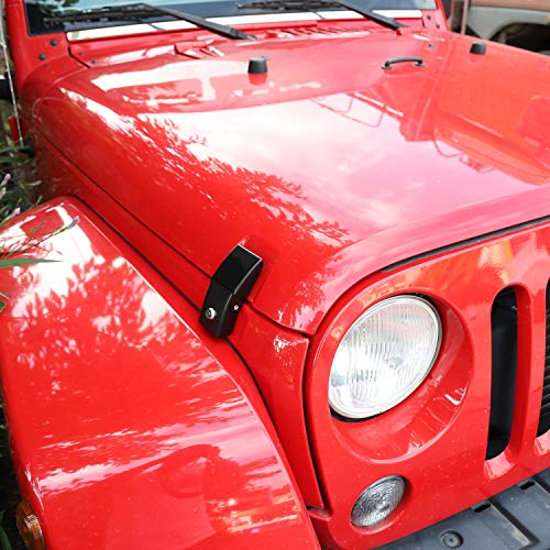 JeCar Steel Hood Latches for Jeep Wrangler 2007-2022 JK JKU JL JLU ...