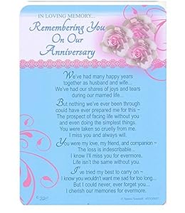 In Loving Memory - Remembering You On Our Anniversary - Grave/Graveside ...