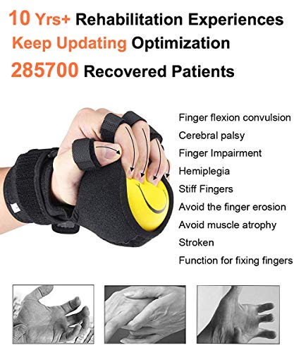 Anti-Spasticity Ball Splint, 2 in 1 Hand Splint for Stroke Hemiplegia ...