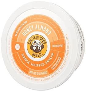 Einstein Bros. Bagels, Honey Almond Shmear, 6 oz.: Amazon.com: Grocery ...