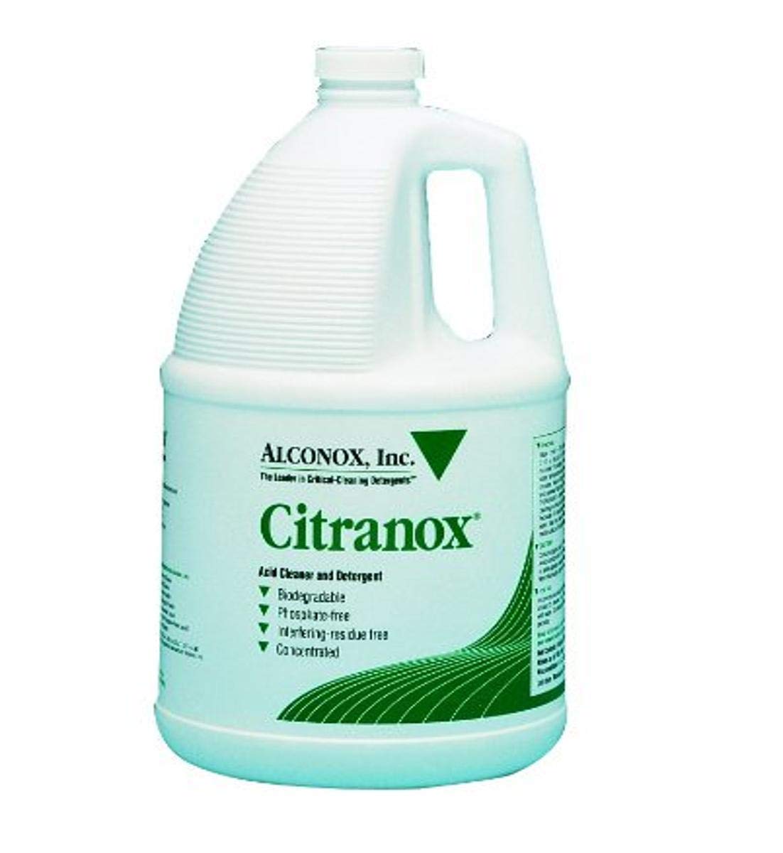 Alconox 1801 Citranox Phosphate-Free Concentrated Cleaner and Metal Brightener, 1 gallon Plastic ...