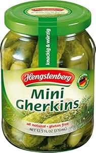 Amazon.com : Hengstenberg Mini Gherkins Pickle, 12.5 Ounce (Pack of 12 ...