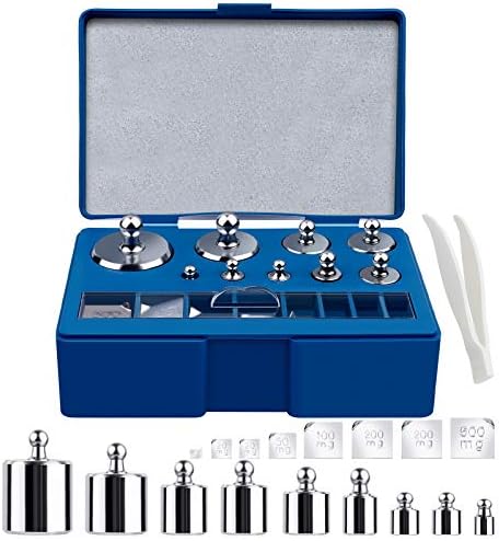 UCEC Calibration Weights for Digital Scale, 10mg - 100g Gram Weights Kit, Precision Stainless ...