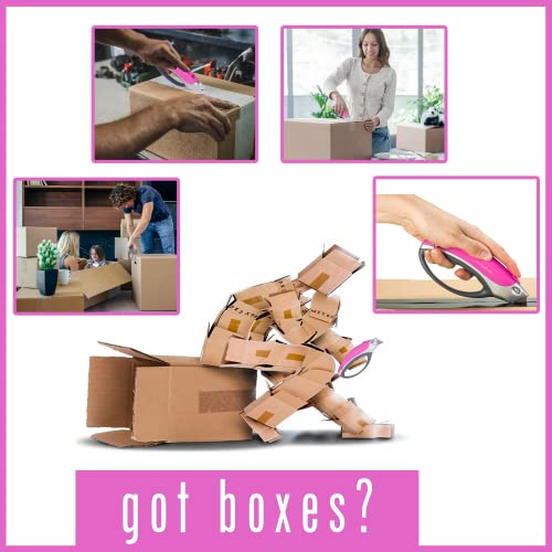 Pink Box Cutter Retractable Utility Knife - Heavy Duty Box Cutter Knife ...