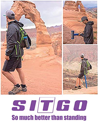 SITGO Portable Seat | Lightweight, Adjustable and Folding Lean-to Stool ...