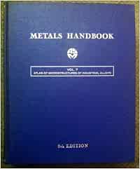Metals Handbook: Atlas of Microstructures of Industrial Alloys, Vol.7 ...
