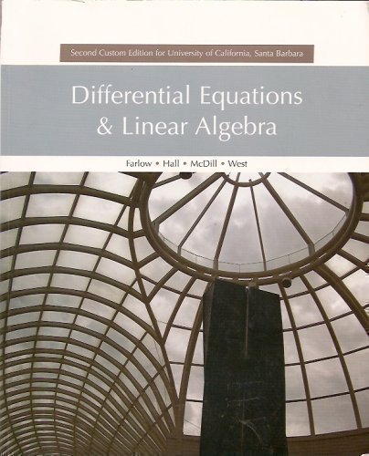 Differential Equations & Linear Algebra (2nd. Custom Edition for The ...