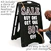 SmartSign BigBoss Pro Changeable Message Board (Black) with 4 Inch and ...
