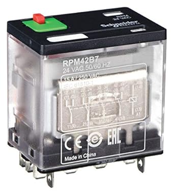 Plug In Relay, 14 Pins, Square, 24VAC: Electronic Relays: Amazon.com ...