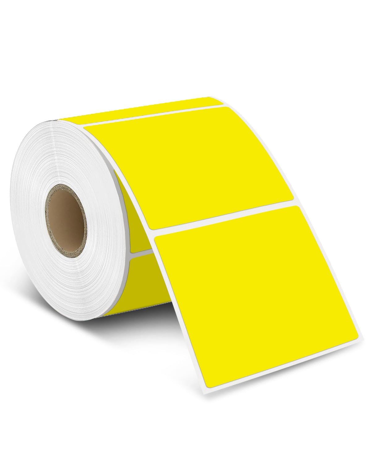iEager Yellow Square Thermal Label Stickers, 3" x 3" Self-Adhesive ...