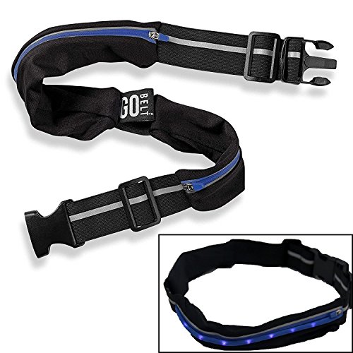 As Seen On TV LED Lighted GO Belt Extra Stretchy - 2 Expandable Pockets ...