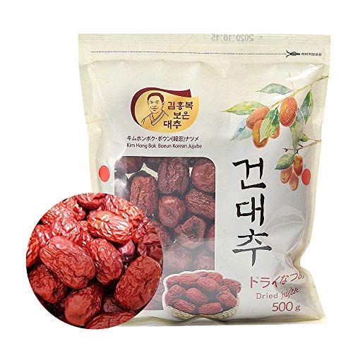 Kim Hong Bok Boeun Korean Dried Jujube Red Dates, Whole Fruit, No added ...