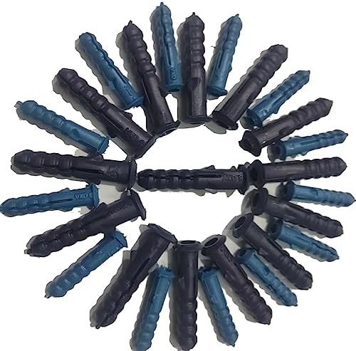 Wall Plugs 6mm,8mm,Expansion Nail Plugs, Plastic Screw Plugs (50) Pcs ...