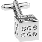 Amazon.com: MRCUFF Dice Die Craps Gambling Pair Cufflinks in a ...
