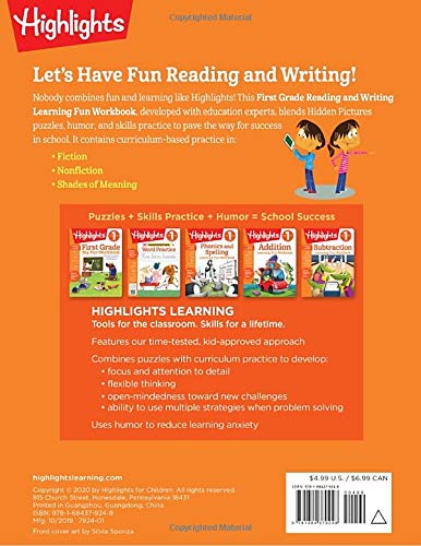 First Grade Reading and Writing (Highlights Learning Fun Workbooks ...