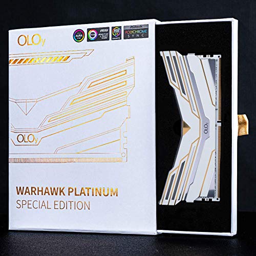 OLOy DDR4 RAM 32GB (2x16GB) Warhawk Aura Sync RGB 3600 MHz CL18 1.35V ...