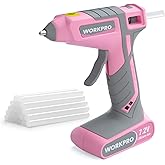 Amazon.com: WORKPRO Cordless Hot Melt Glue Gun, Rechargeable Fast ...