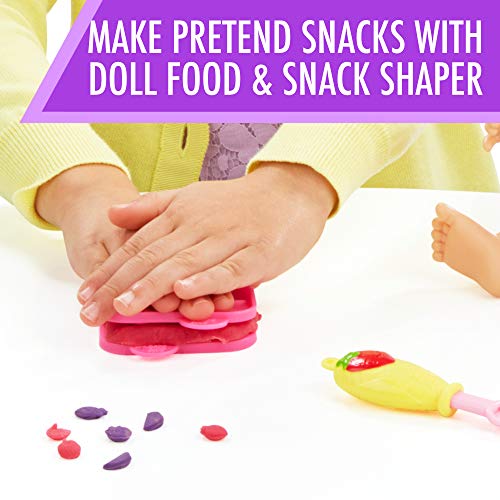 Baby Alive Super Snacks Snackin’ Lily Baby: Brunette Baby Doll That Eats, with Reusable Baby ...