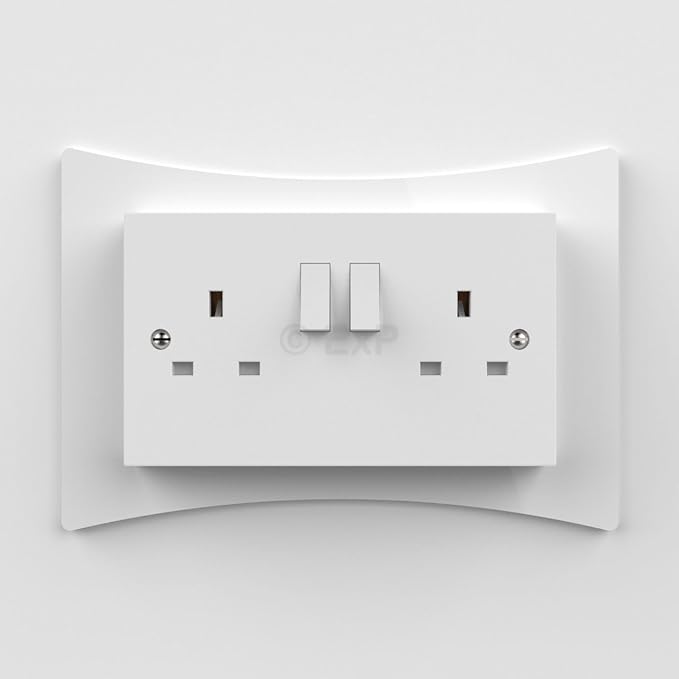 Expression Products Double Light Switch Plug Socket Back Plate Surround ...