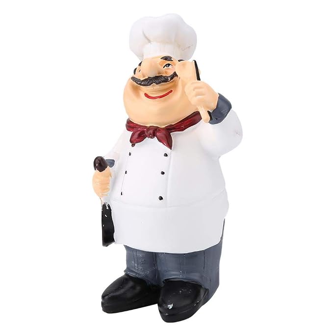 Buy Funny Chef Statue, Chef Figurine, Chef Decor, Table Decor ...