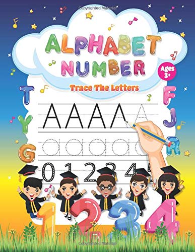 Alphabet Number Trace The Letters: Letters And Numbers Tracing Workbook ...
