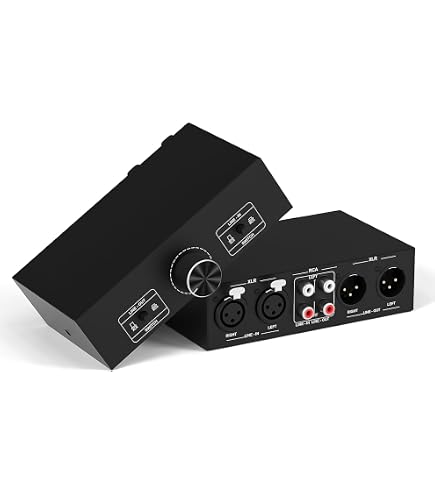 Volume Control Speaker Selector Nobsound 3 IN 1 OUT XLR Audio Switch ...