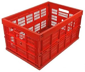 Collapsible Crate - Red (Red) (10.5" H x 20.75" W x 14" D): Amazon.co ...