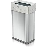 Amazon.com: Alpine Stainless Steel Open Top Trash Can 10.5 Gallon - 40L ...
