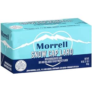 Morrell Snow Cap Lard 16 Oz (Pack of 3): Amazon.com: Grocery & Gourmet Food