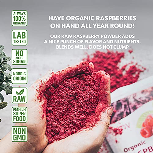 LOOV Organic Raspberry Powder, Made from 100% Whole Raspberries ...