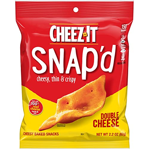 Cheez-It Snap'd Cheese Crisps, Cheesy Baked Snacks, Lunch Snacks ...