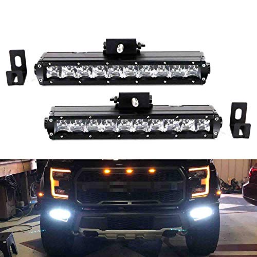 iJDMTOY LED Light Bar Fog Lamp Kit Compatible With 2017-up Ford Raptor ...
