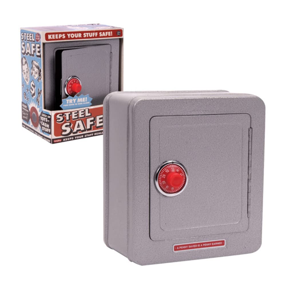 Schylling Steel Safe with Alarm - Kids Silver Metal Safe with ...