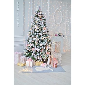 Amazon.com : AOFOTO 8x6ft Front Door Christmas Shop Photography ...