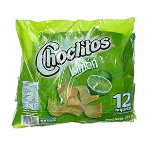 Amazon.com: CHOCLITOS Sabor Limon 12 Packs de 27 grs c/u - Corn Chips ...
