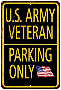 Amazon.com: U.S. Army Parking Only Sign Military Signs Police Law ...