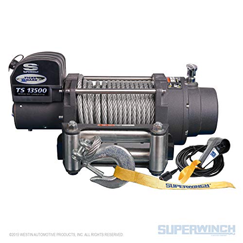 Superwinch 1513200 Tiger Shark 13.5, 12 VDC winch, 13,500 lb/6,124 kg ...
