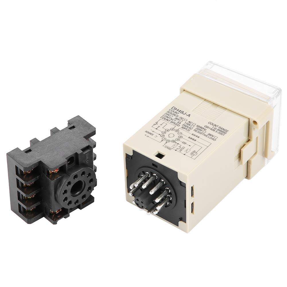 LED Counter Relay, Counter Relay, 220Vac 5A DH48J‑11A Large Contact ...