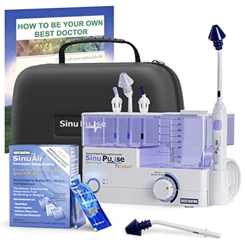 SinuPulse Elite Advanced Nasal Irrigation System, Pulsating Sinus Rinse ...