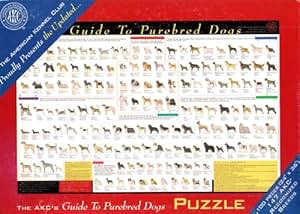 Amazon.com: The AKC's Updated Guide to Purebred Dogs Jigsaw Puzzle ...
