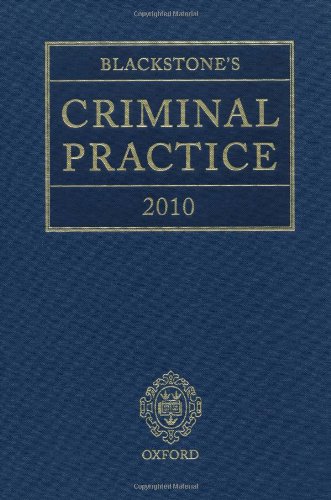 Amazon.com: Blackstone's Criminal Practice 2010: 9780199574209: Ormerod ...