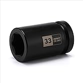 Amazon.com: EMENTOL 1/2 Inch Drive Deep Spindle Axle Nut Impact Socket, CR-MO, 12 Point, Metric ...
